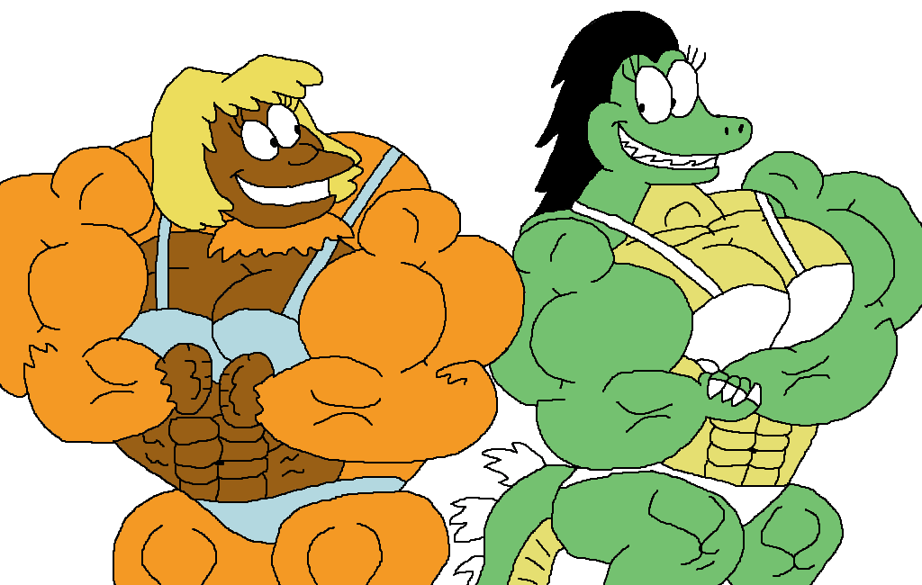 Bodybuilding Kaiju Girls Colored By Tootie Fruity Booty On Deviantart