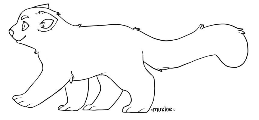 Red Panda Lines by muxloe on DeviantArt