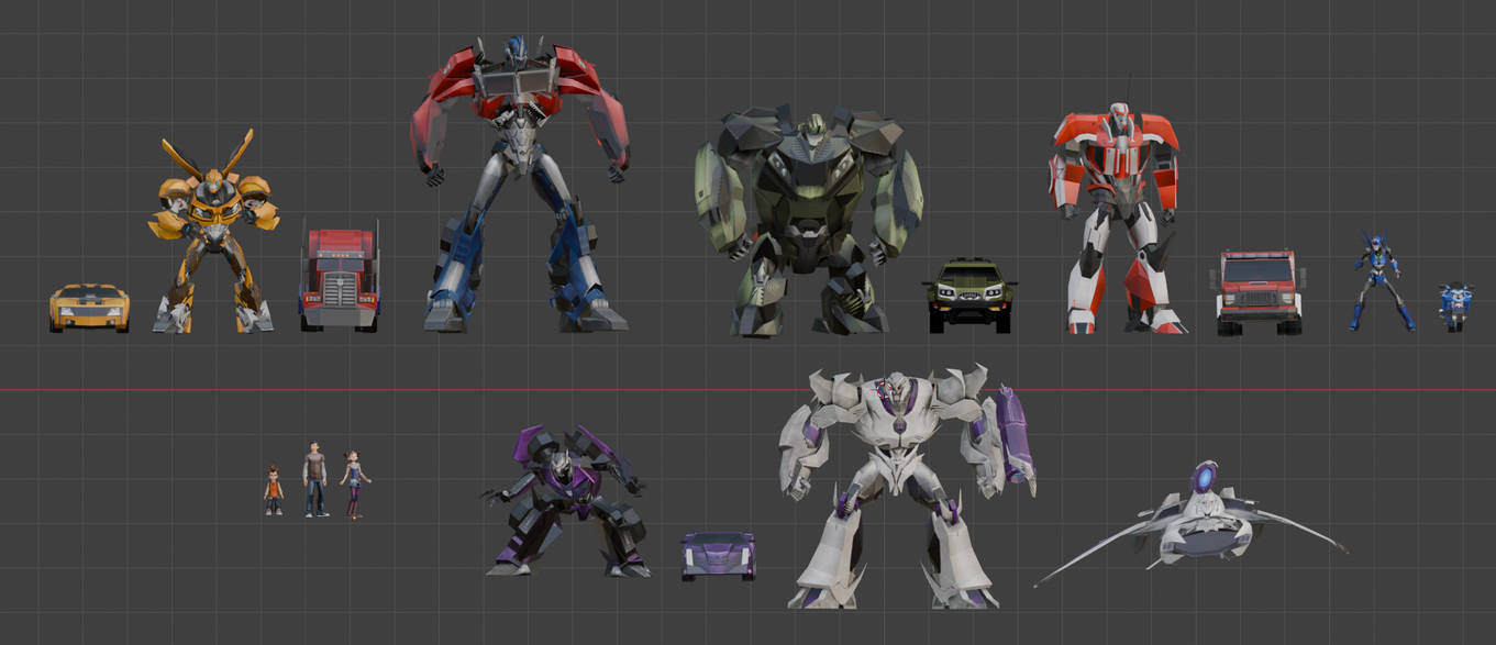 Transformers Prime Wii Models Pack by FranchuMar on DeviantArt
