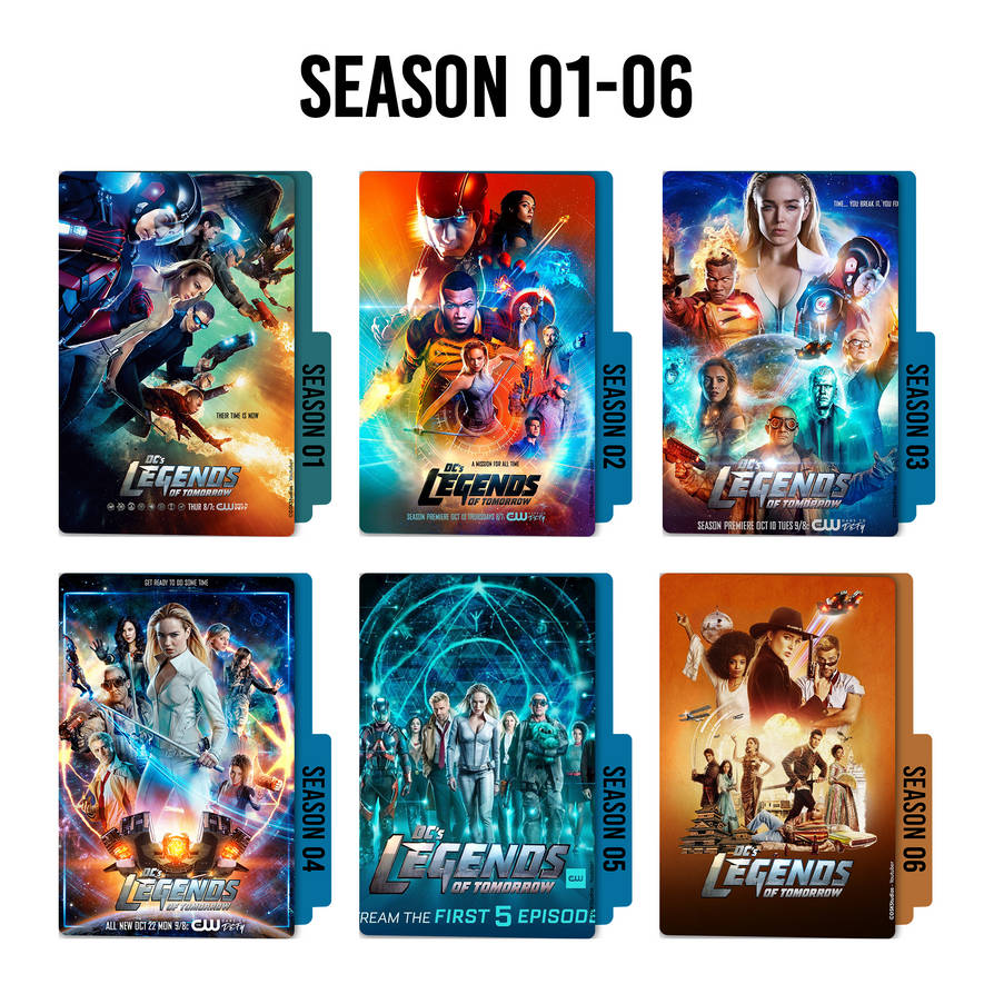 Legend of Tomorrow Season 01-06 Folder Icon by DSKStudiosl on DeviantArt