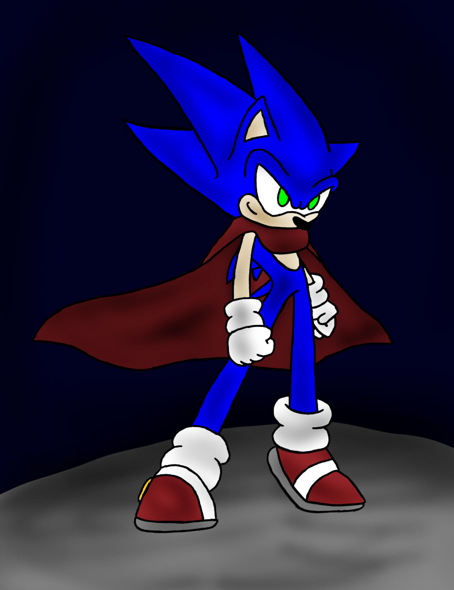 Sonic wearing a cape by MintStarMari on DeviantArt