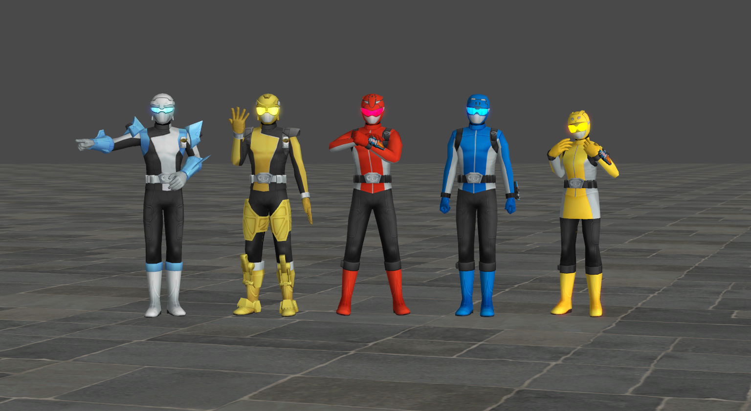 (SSLW) Go-Busters by kaiserraiser on DeviantArt