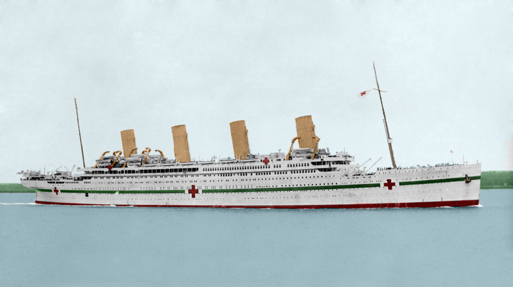 Colorized HMHS Britannic by ColinTheP6M on DeviantArt