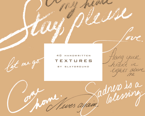 40 Handwritten Textures by hyperboreans on DeviantArt