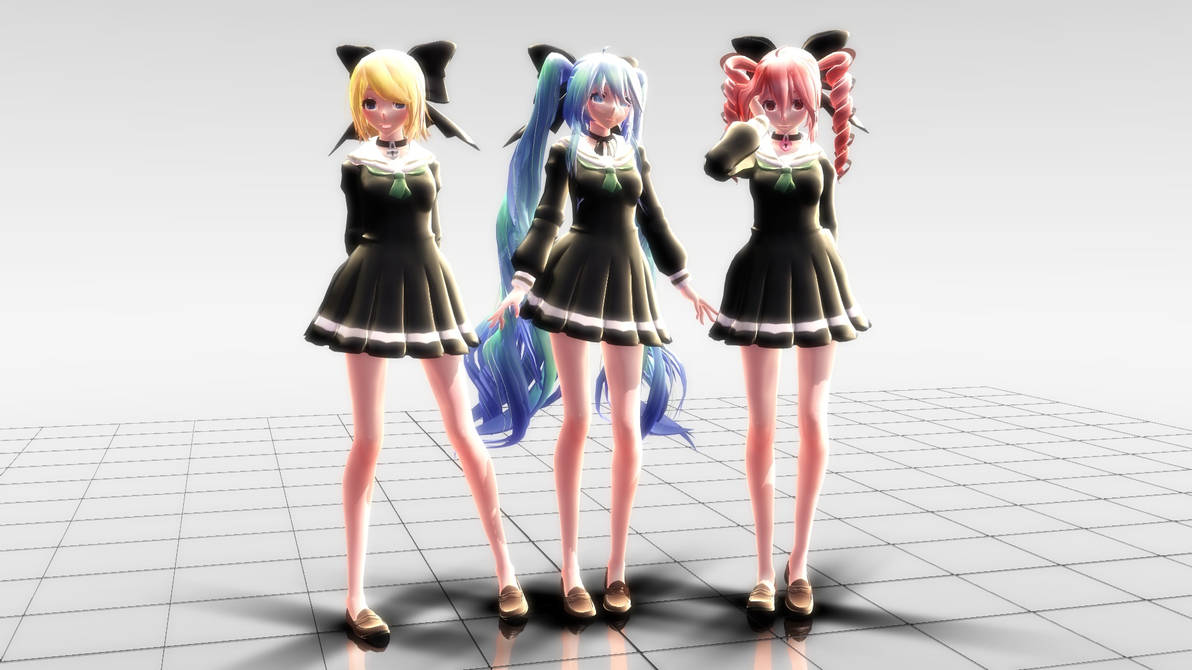 MMD School Girls Pack 1 DL by yukiaAstin on DeviantArt