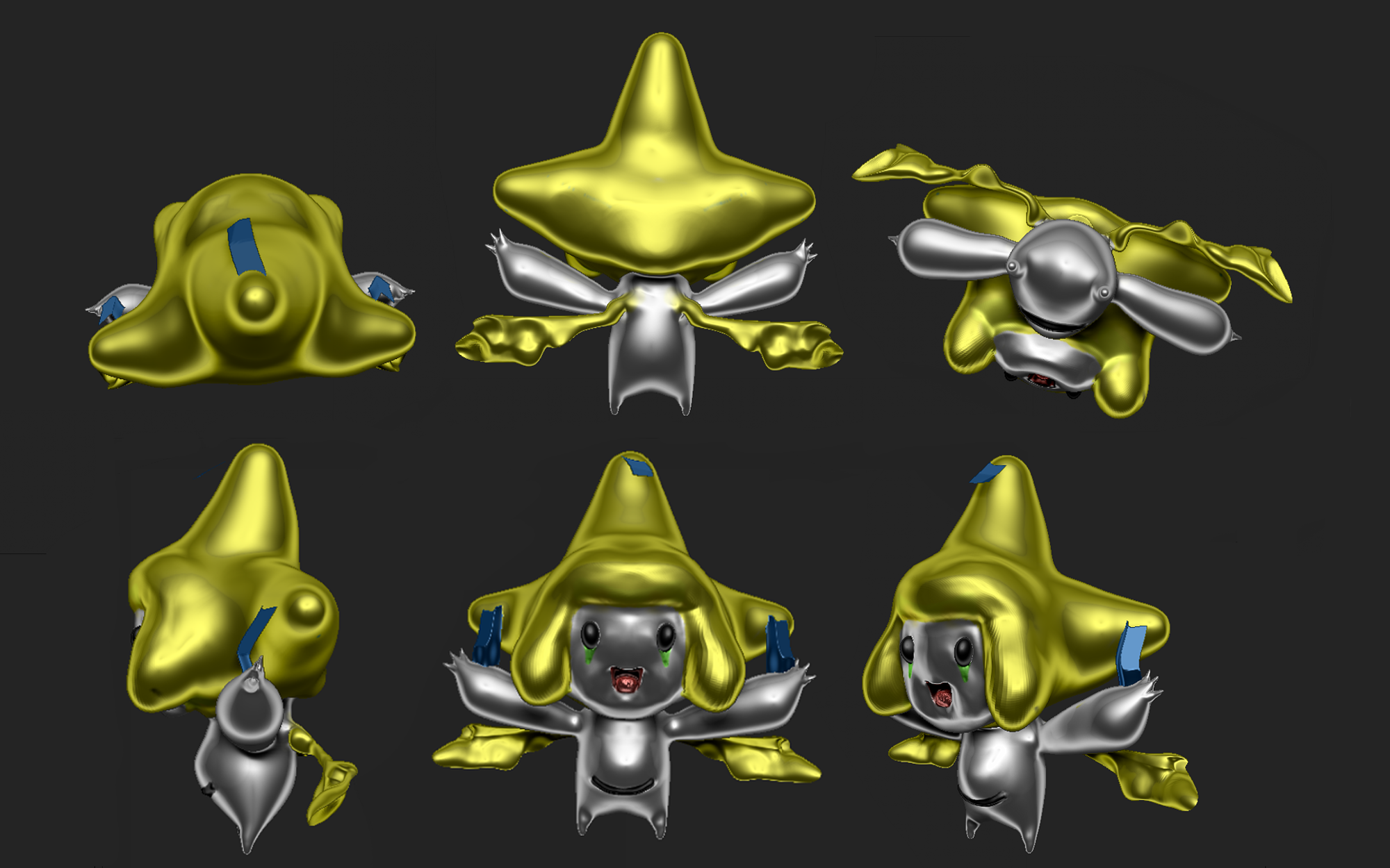 Jirachi 3d model and proces by poolvosje on DeviantArt