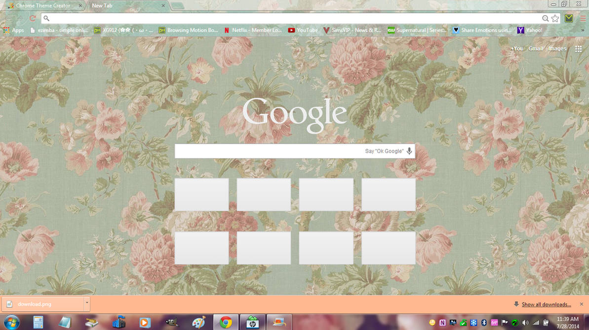 Vintage Flower Theme for Google Chrome by XG912 on DeviantArt