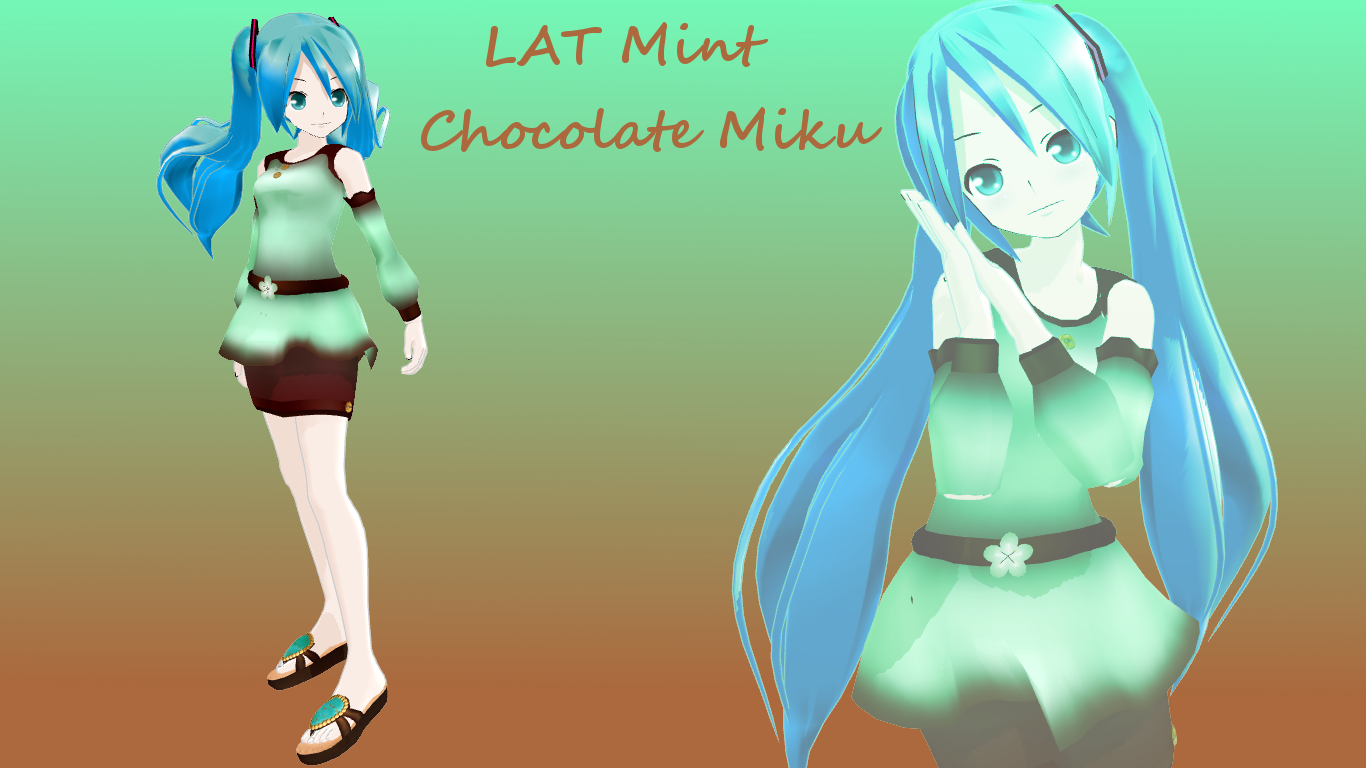 LAT Mint Chocolate Miku [+DL] by Kokoro-Hane on DeviantArt