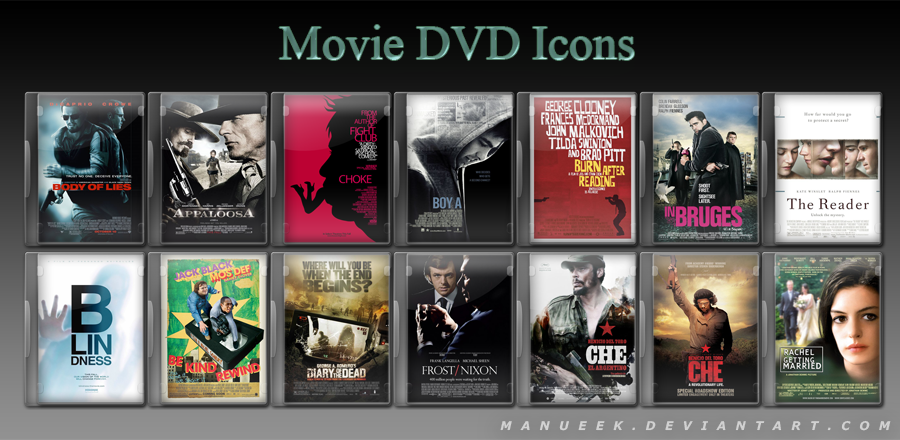 Movie DVD Icons 4 by manueek on DeviantArt