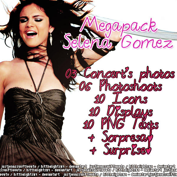 Megapack Selena Gomez 2 By Justjonasswiftlovato On Deviantart