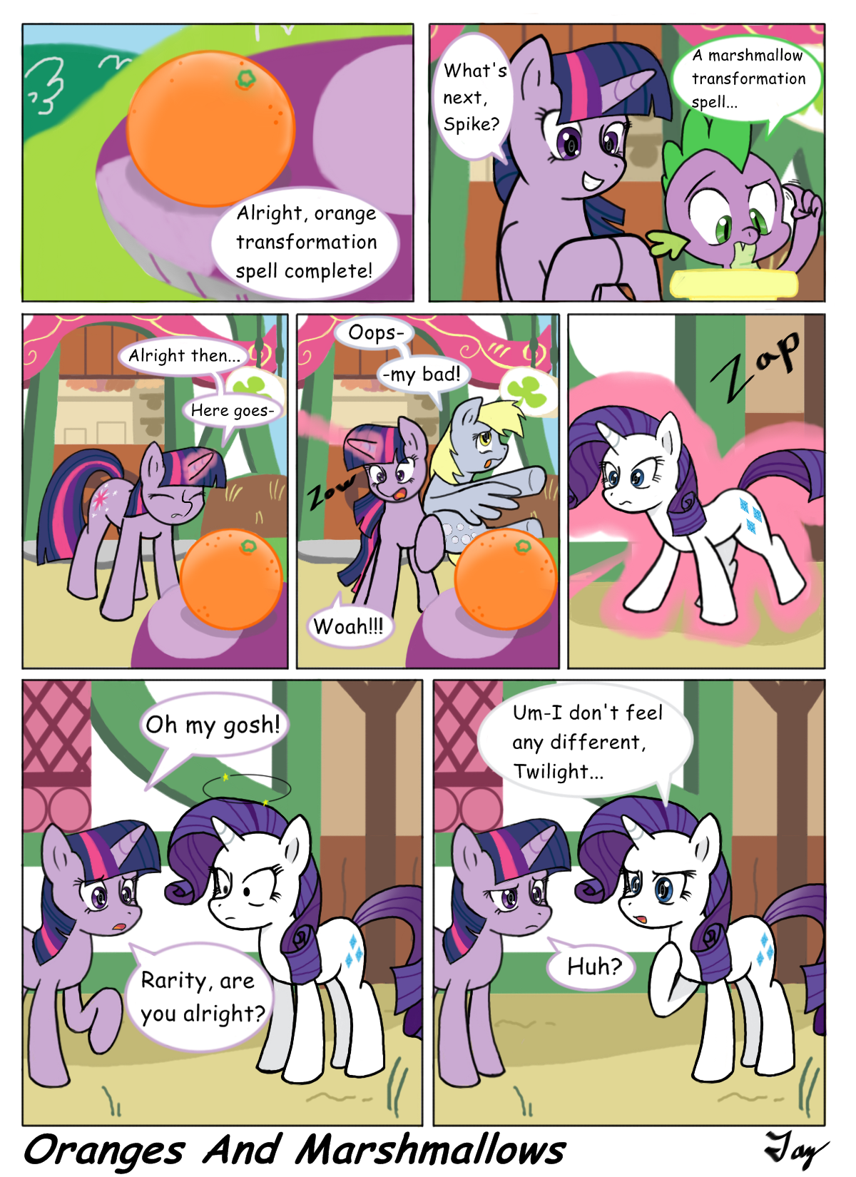 MLP:FIM - Oranges and Marshmallows by MultiTAZker on DeviantArt