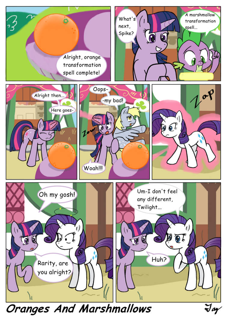 MLP:FIM - Oranges and Marshmallows by MultiTAZker on DeviantArt