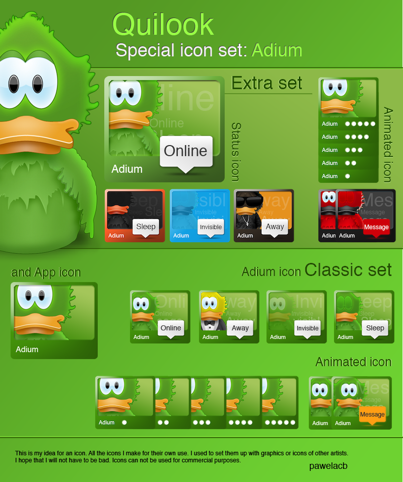 Quilook - Adium icon set by pawelacb on DeviantArt