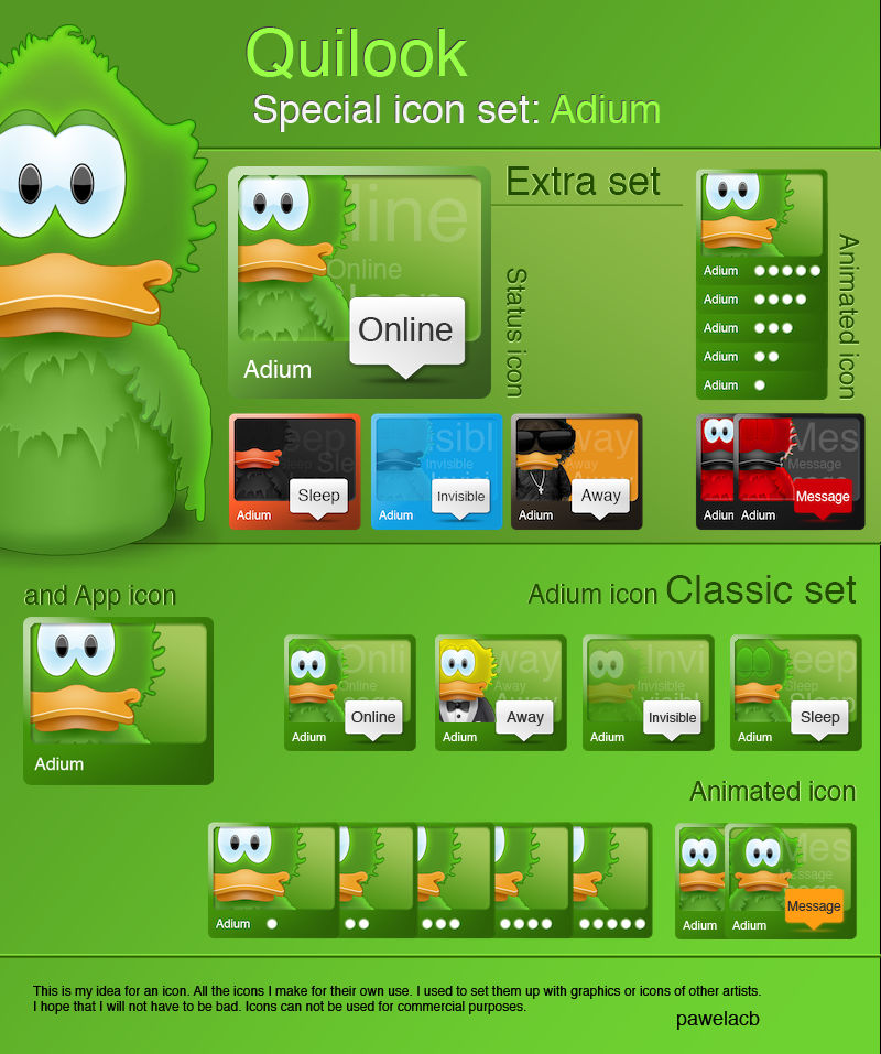 Quilook - Adium icon set by pawelacb on DeviantArt