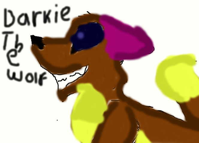 Darkie The Wolf my oc by FNAFFanartFromMe on DeviantArt