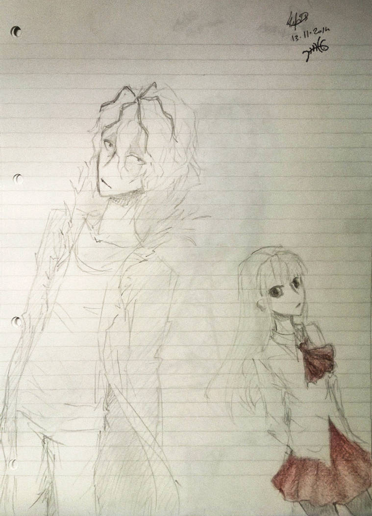 Ib and Garry _ sketch by SilentUndertaker96 on DeviantArt