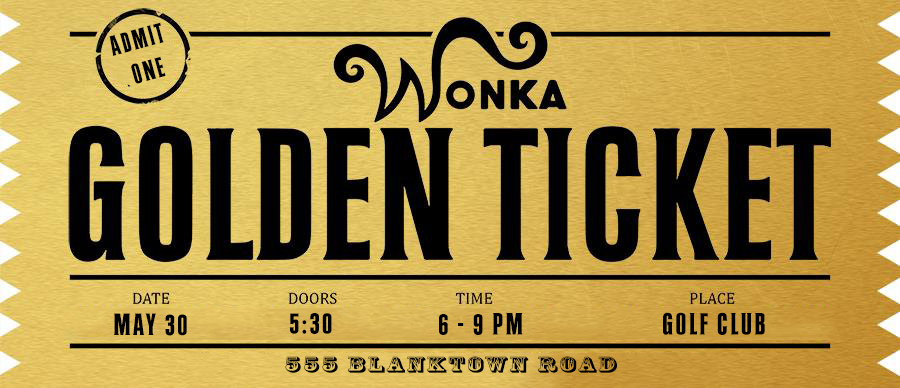 Golden Ticket Photoshop Template By Davodavito On DeviantArt