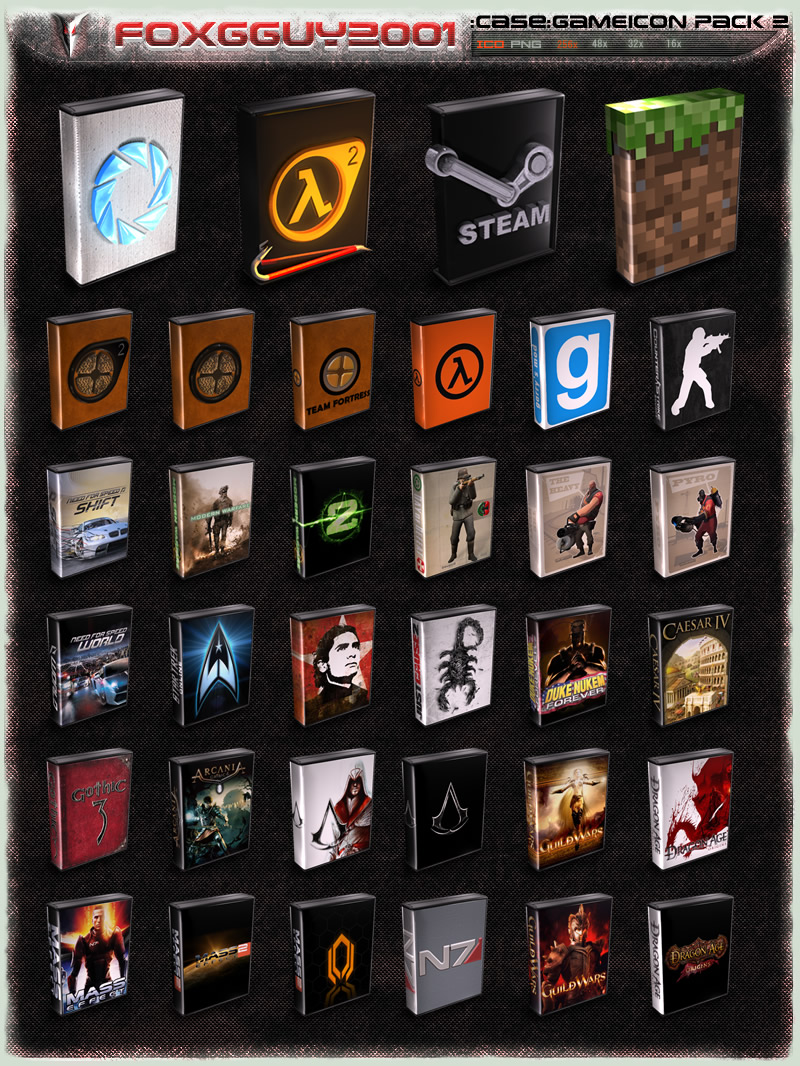 :case: GameIcon Pack 2 by foxgguy2001 on DeviantArt