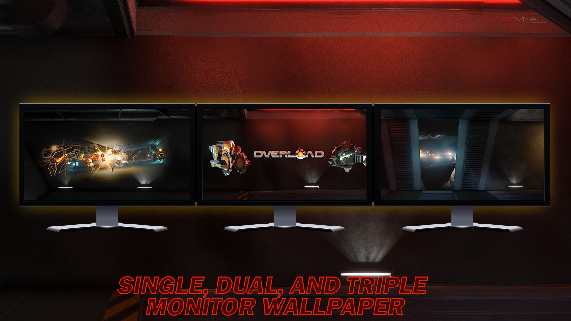 Overload Triple Monitor Wallpaper by foxgguy2001 on DeviantArt