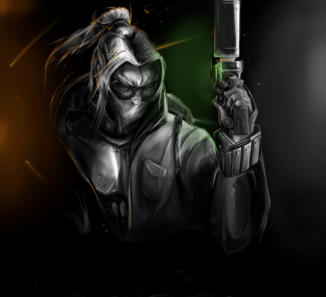 epic gun guy by Vollum5 on DeviantArt