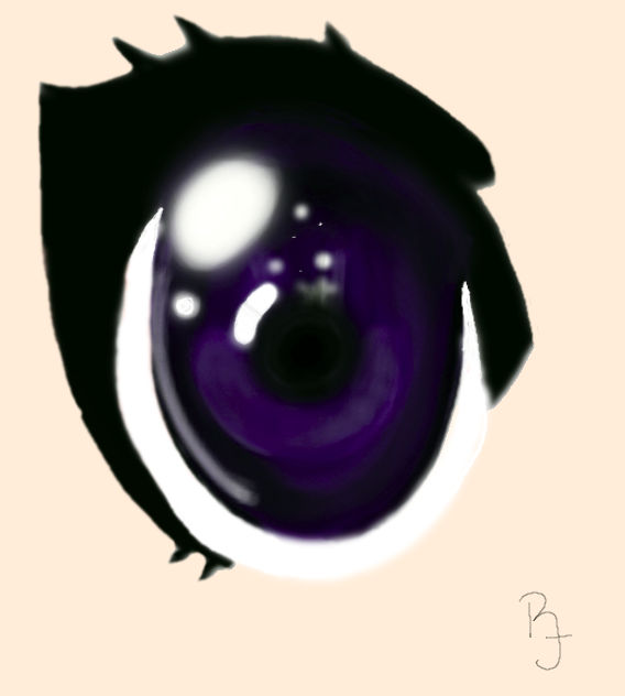 DARK BLUE CHIBI STYLED EYE by satanvic on DeviantArt