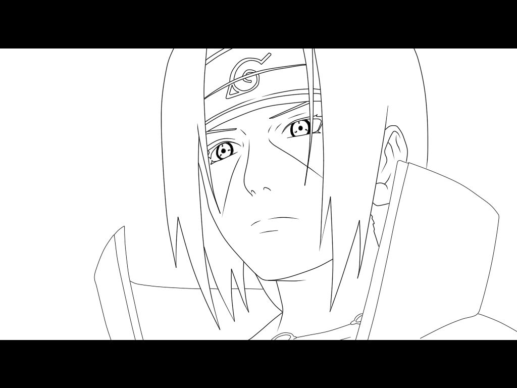 Lineart Itachi by YukikoFuyu by YukikoFuyu on DeviantArt