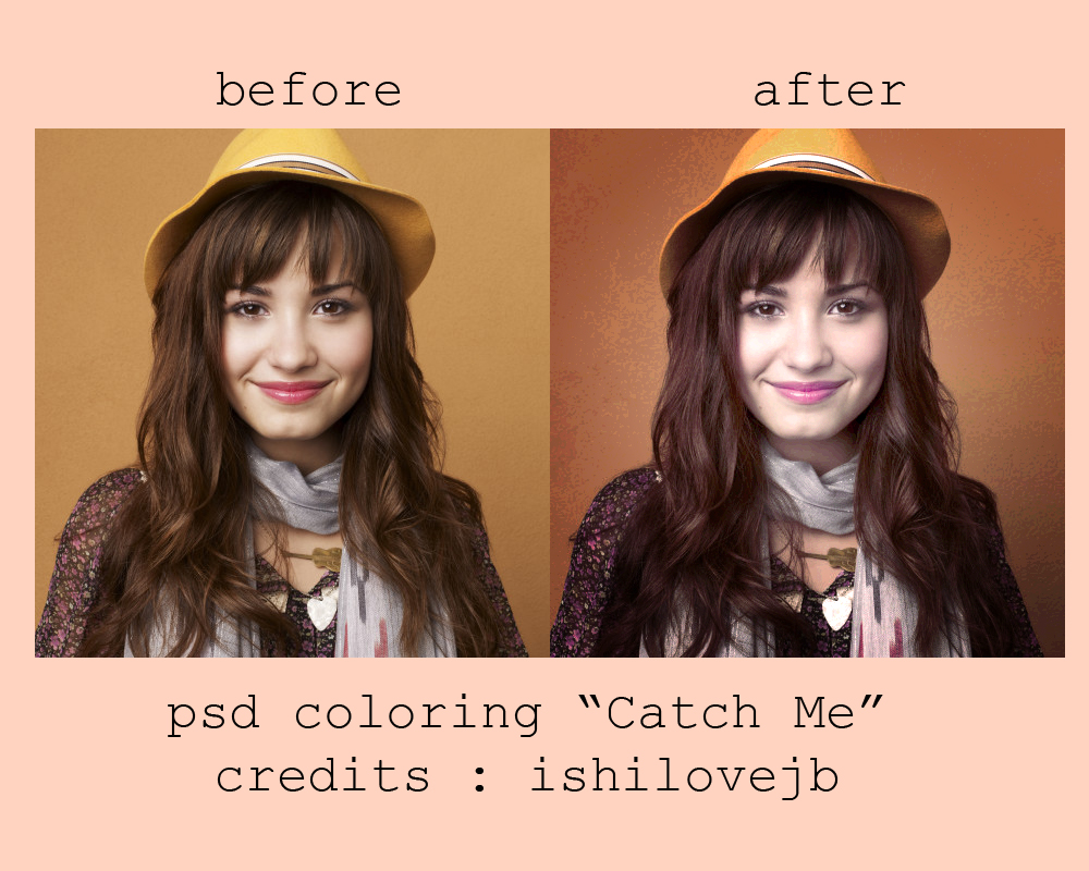 PSD Coloring 'CATCH ME' by IshiLoveJb on DeviantArt