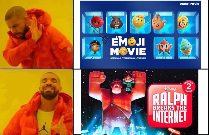 Ralph breaks the internet drake meme by TheCartoonWizard on DeviantArt