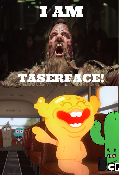 Penny laughing at Taserface by TheCartoonWizard on DeviantArt