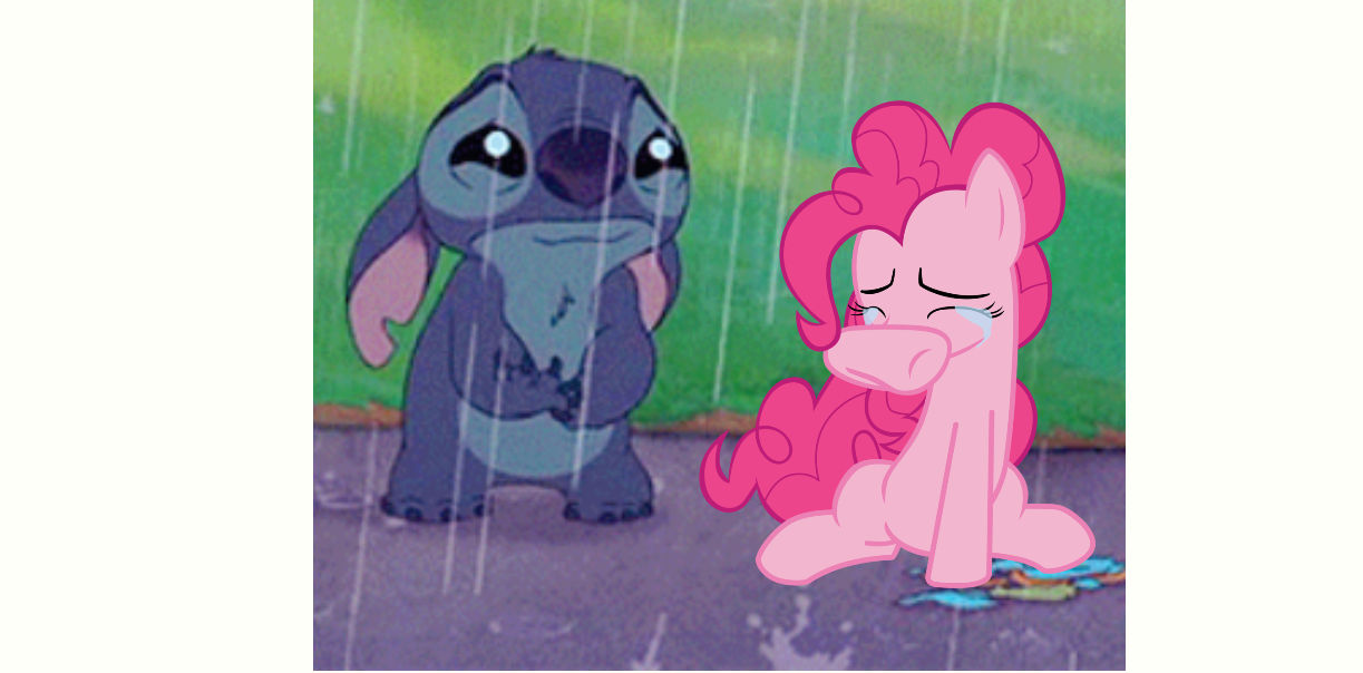Stitch and Pinkie crying by TheCartoonWizard on DeviantArt