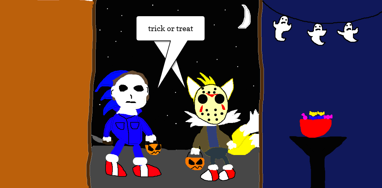 Sonic and Tails dressed up for Halloween by TheCartoonWizard on DeviantArt