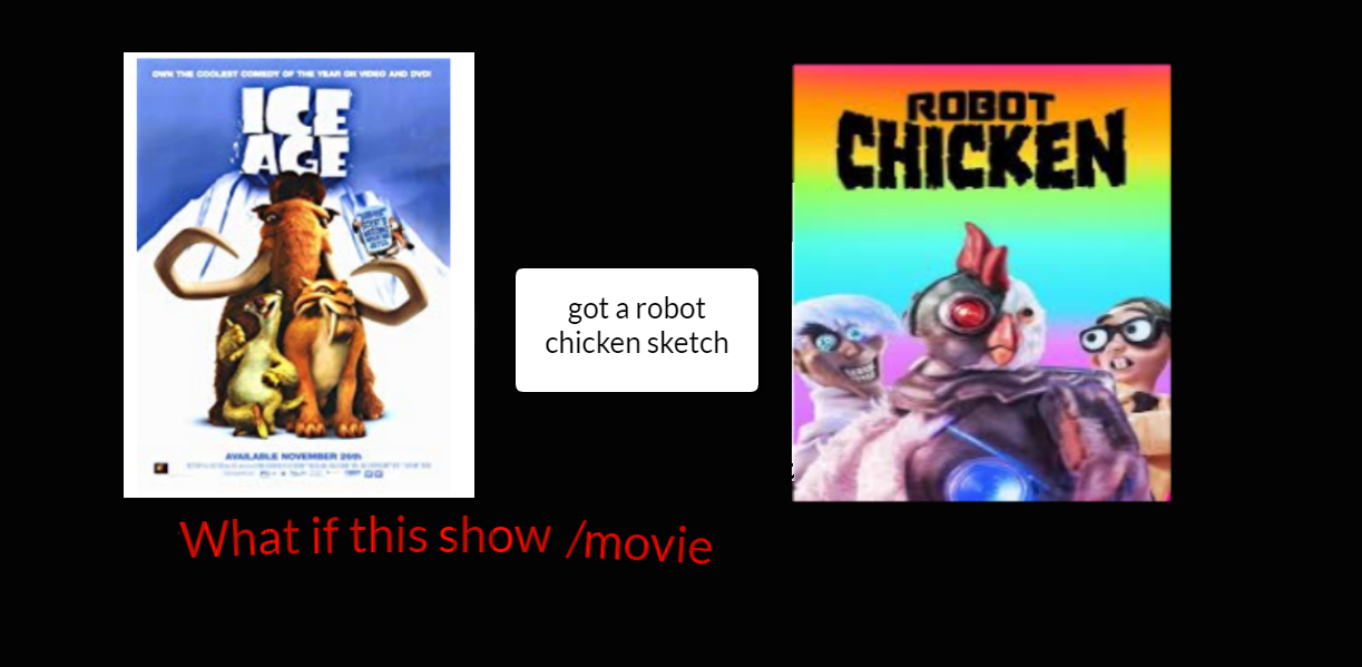 Ice age gets a robot chicken sketch by TheCartoonWizard on DeviantArt