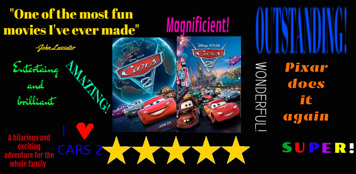 My honest opinion towards Cars 2 by TheCartoonWizard on DeviantArt