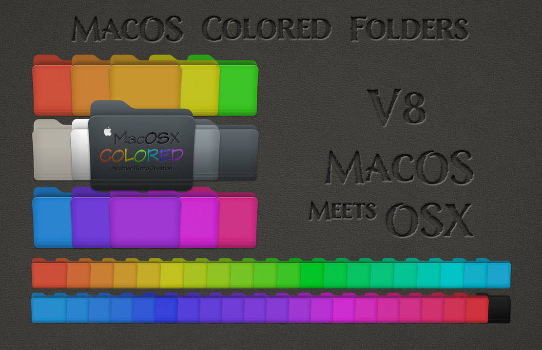 MacOS Colored Folders v8 by ncoleamy on DeviantArt