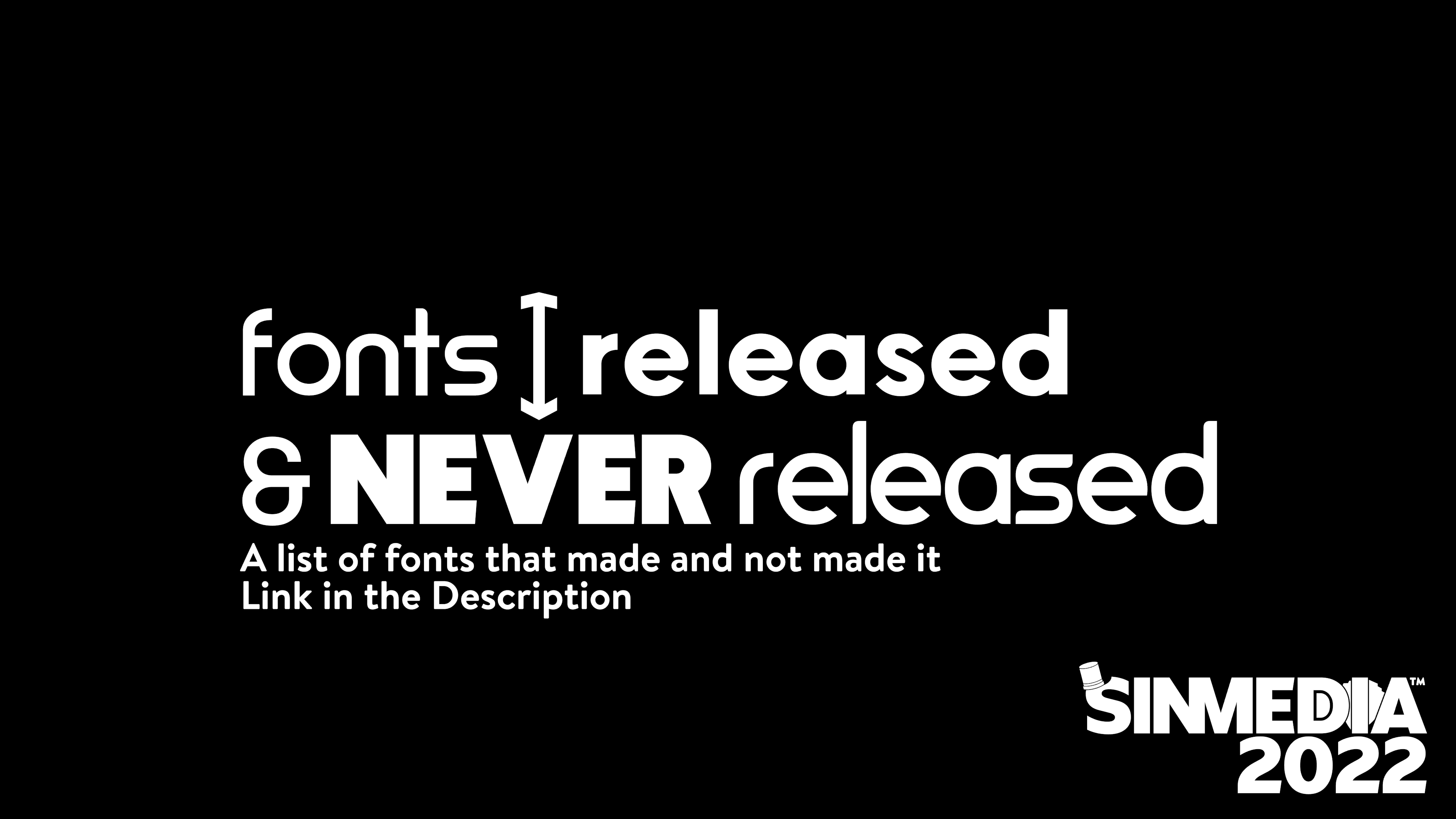 Fonts I Released and Never Released by SinMediaDA on DeviantArt