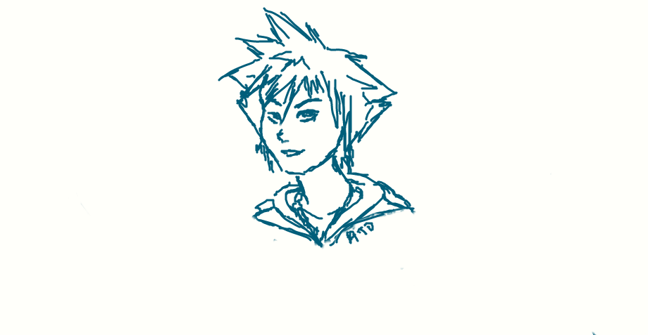 Simple Sora sketch by Axels-Tear-Drops on DeviantArt