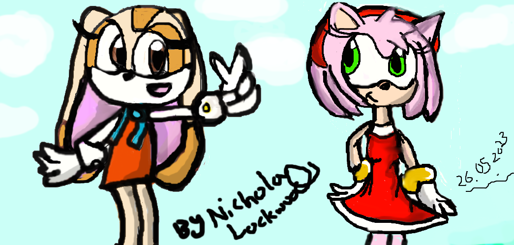 Amy rose and cream the rabbit!. by pinkprincess2012 on DeviantArt