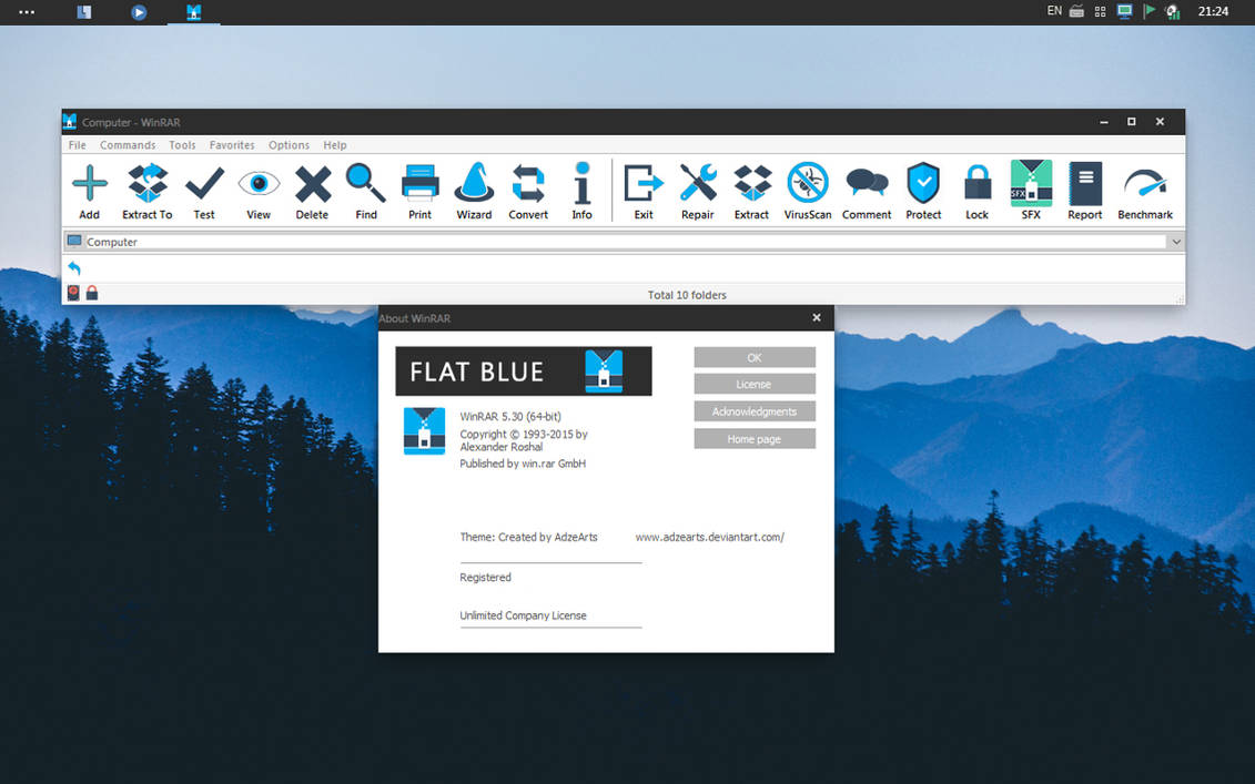 WinRAR Flat Theme by AdzeArts on DeviantArt
