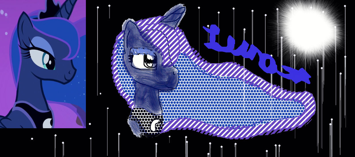 Patternised Princess Luna by Musashi-And-Kojiro on DeviantArt