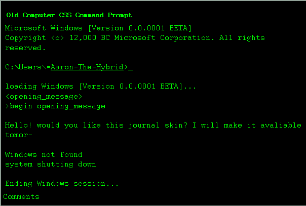 Retro Computer Css Skin By Aaron The Hybrid On Deviantart