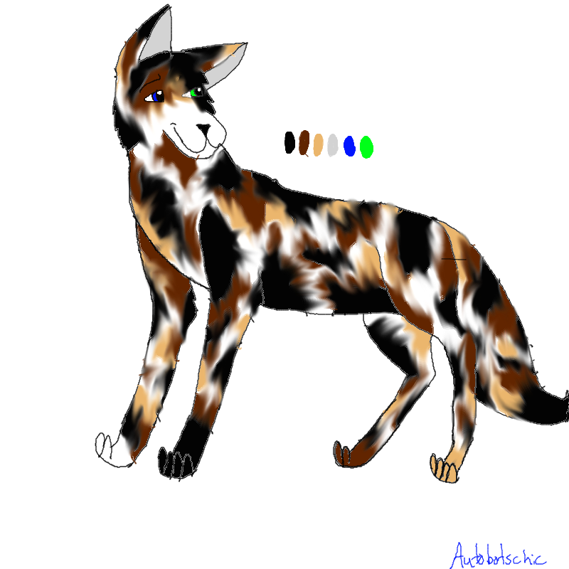 Calico Wolf Adoptable by Autobotschic on DeviantArt