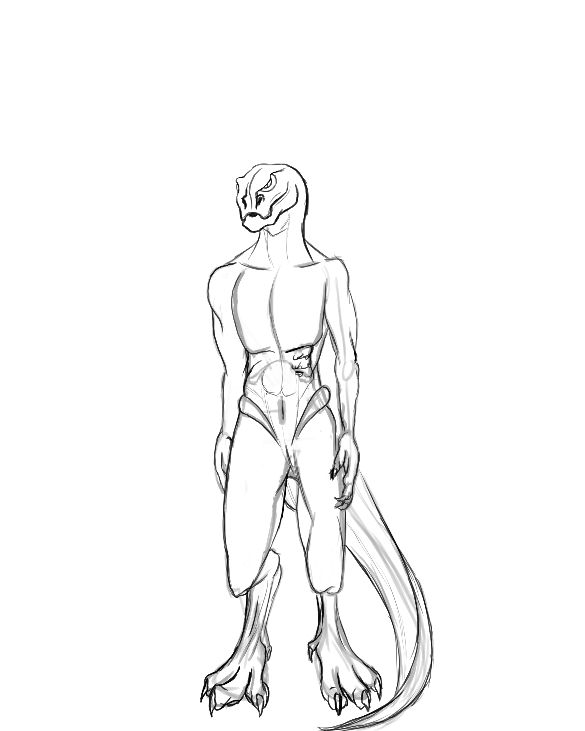 Lizardman concept 1 by Anchovybob on DeviantArt