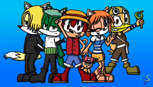 One Piece Sonic Style by chaosisters147 on DeviantArt