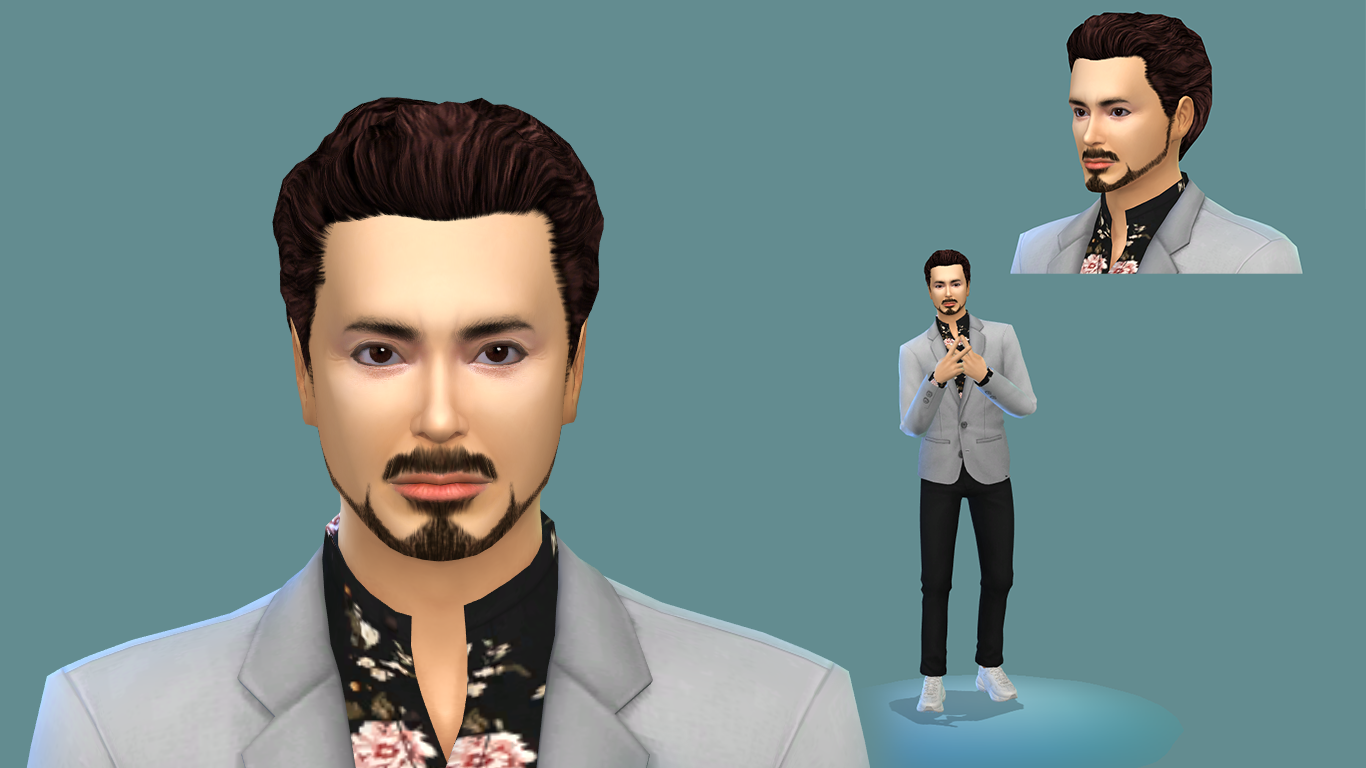 Robert Downey Jr (Sims4 tray+cc) by Eliferguc on DeviantArt