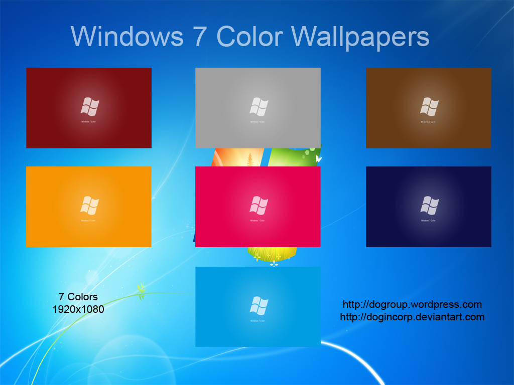 Windows 7 Color Wallpapers by Dogincorp on DeviantArt