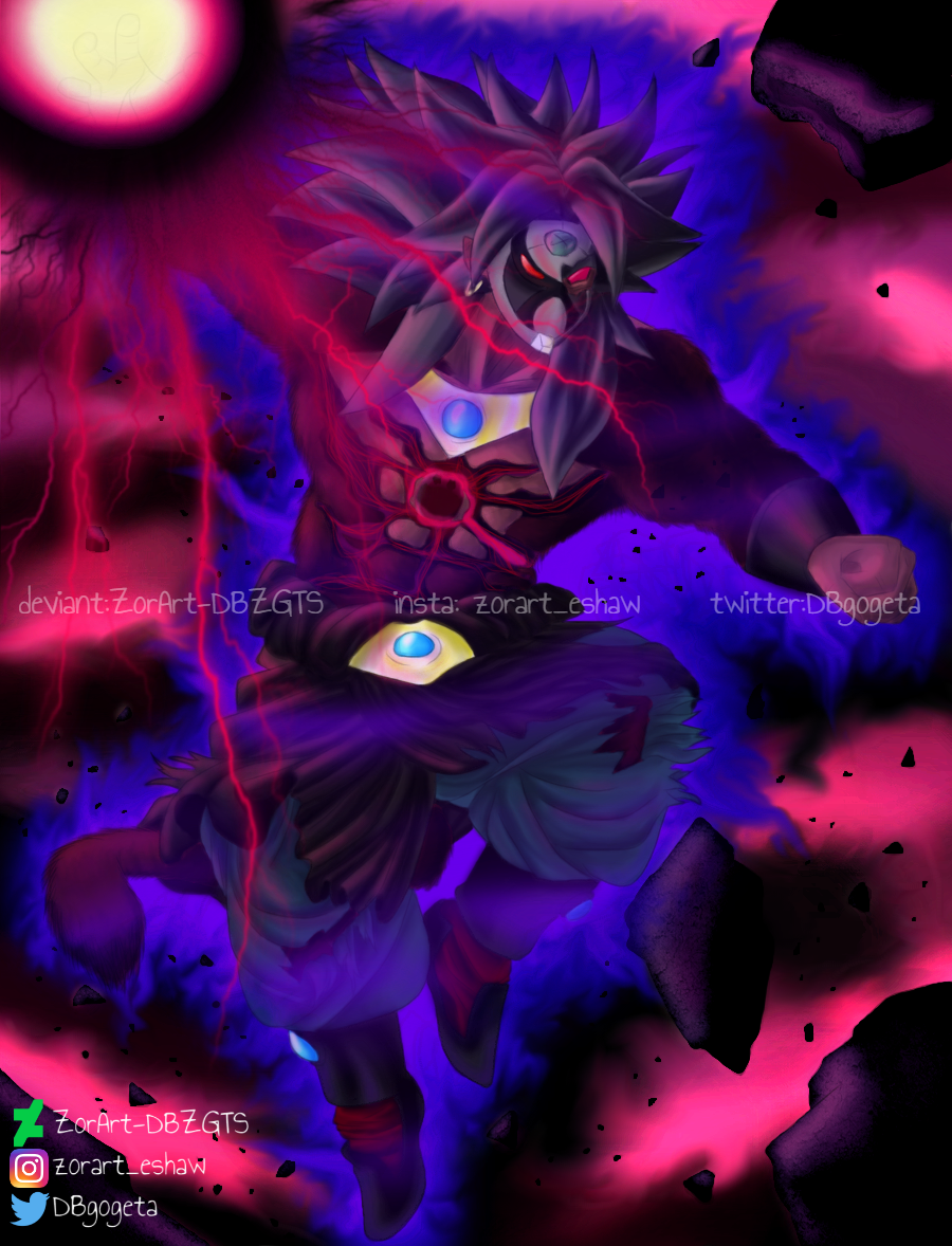 DBH - SSJ4 Dark Xeno Broly by ZorArt-DBZGTS on DeviantArt