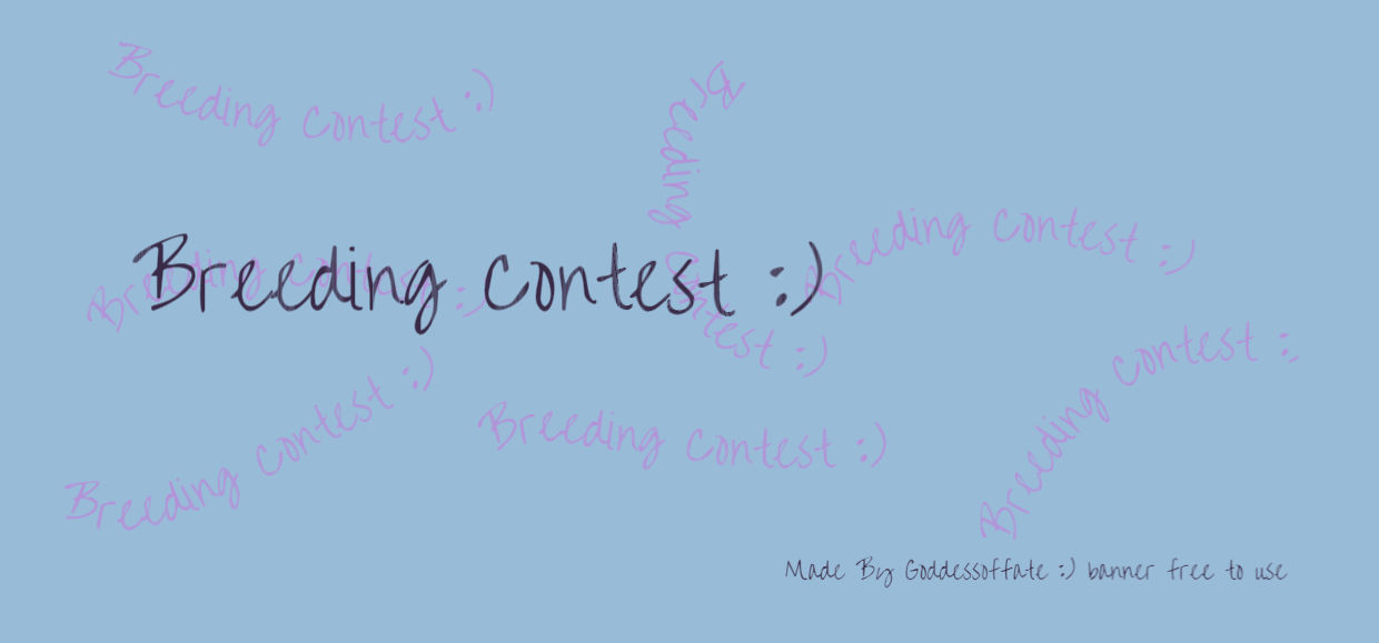 Breeding Contest Banner by kittiecatz24 on DeviantArt