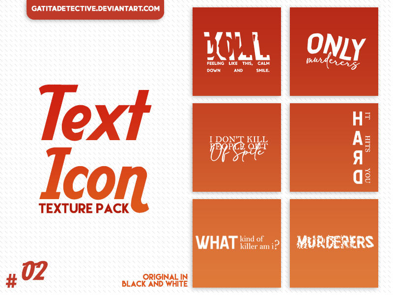 Text Icon Texture #02 by gatitadetective on DeviantArt