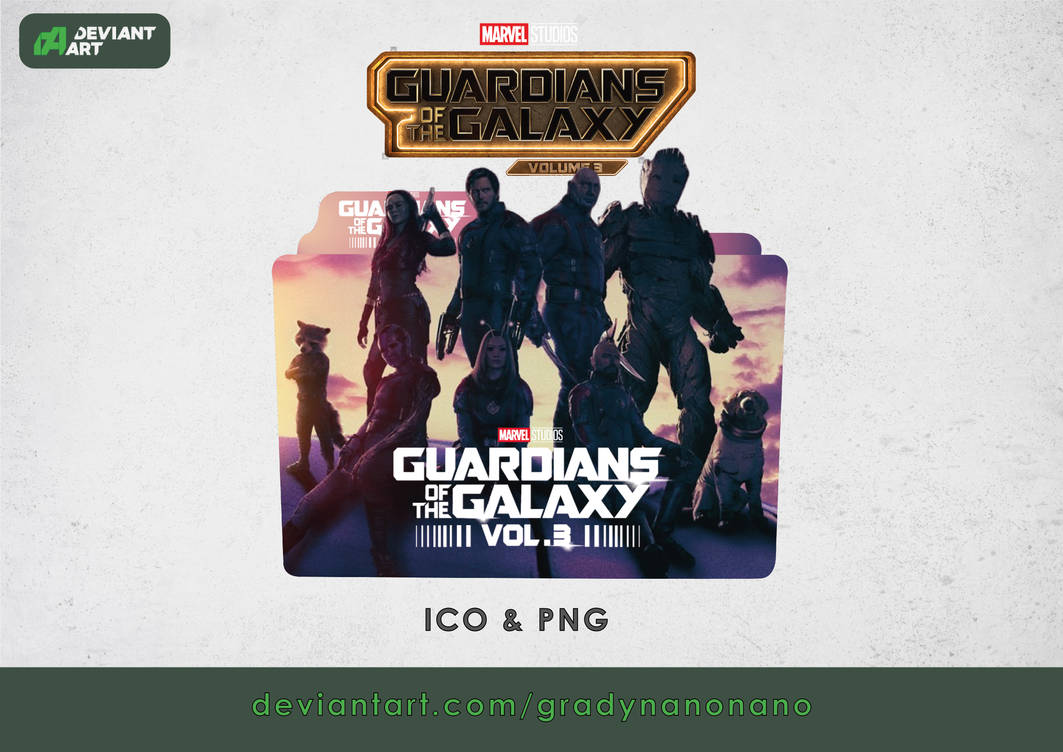 Guardians of The Galaxy Vol. 3 Folder Icon by GradyNanoNano on DeviantArt