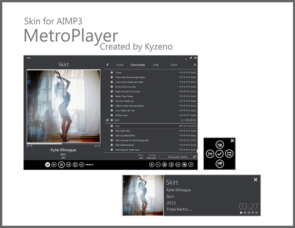 MetroPlayer for AIMP3 by Kyzeno by kyzeno on DeviantArt
